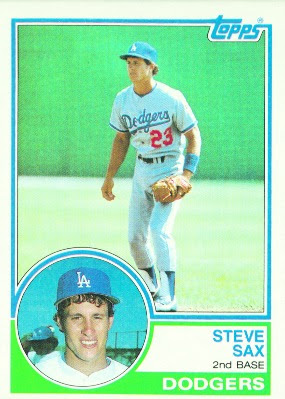 1983 Topps Blog: #245 Steve Sax - Los Angeles Dodgers