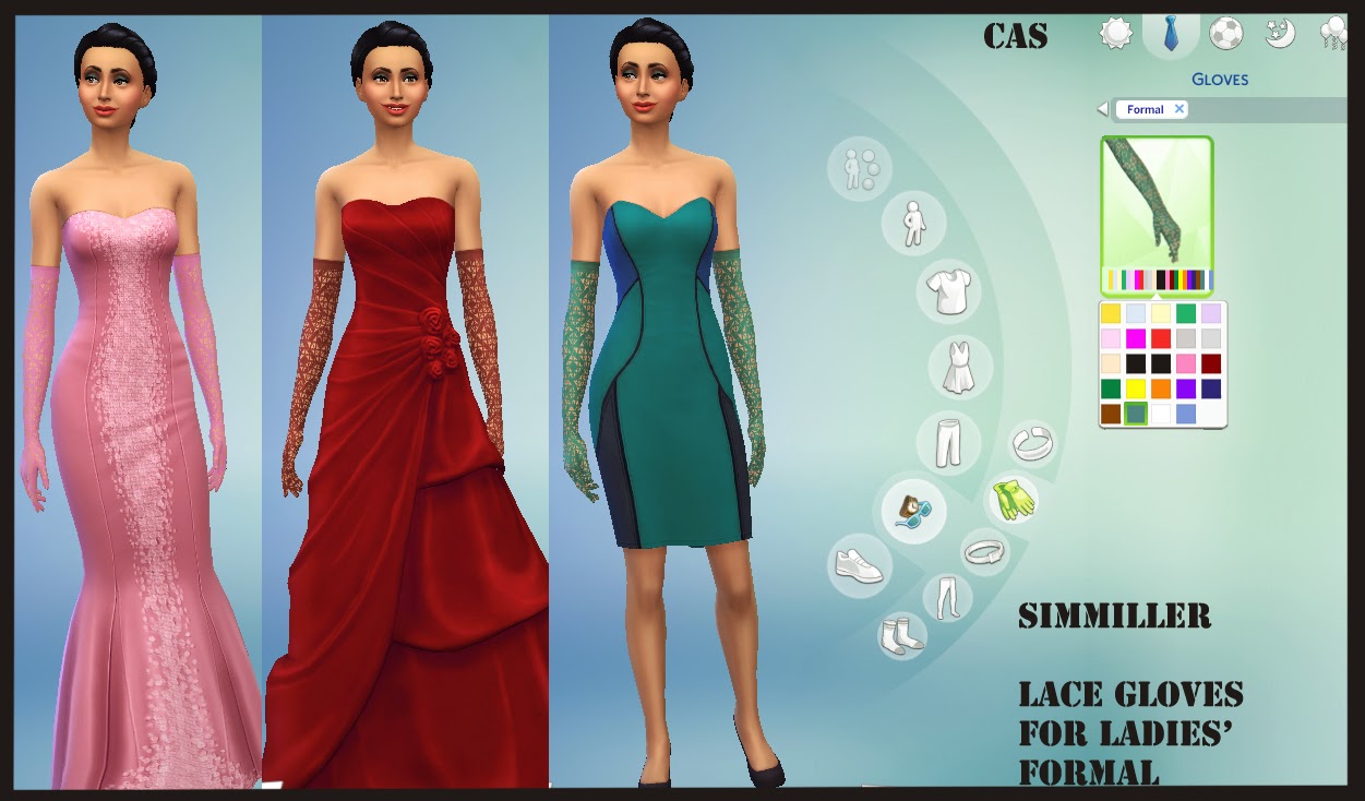 My Sims 4 Blog: Lace Gloves for the Ladies by Simmiller