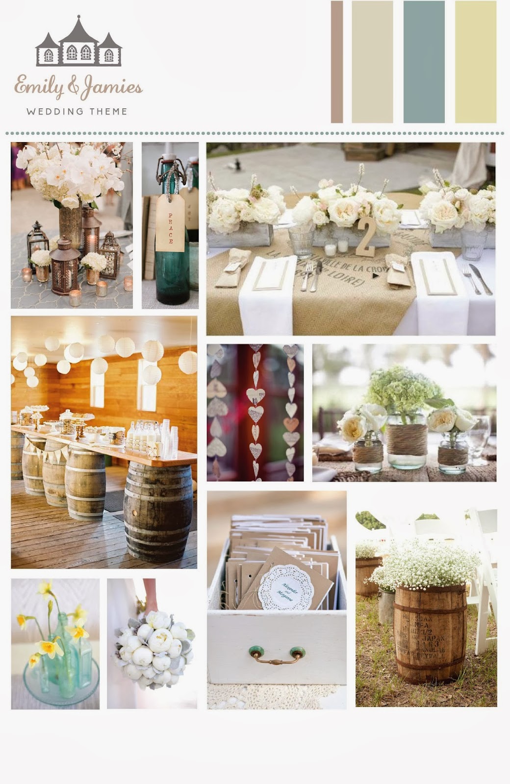 Emily Kiddy: Spring Country Themed Wedding Mood Board