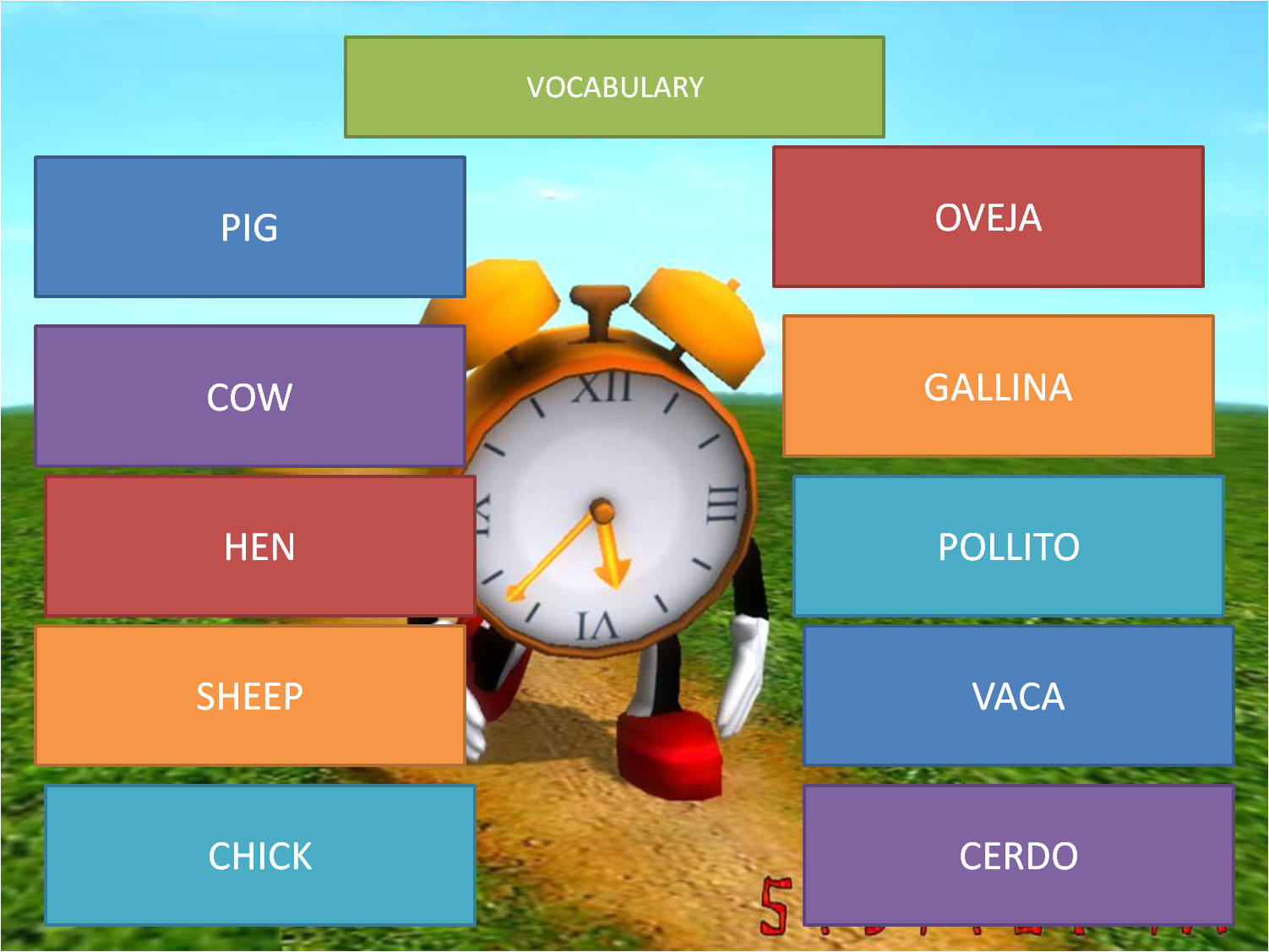 UN PASEO POR LA GRANJA...: APRENDO EL VOCABULARIO DE LA GRANJA EN INGLÉS