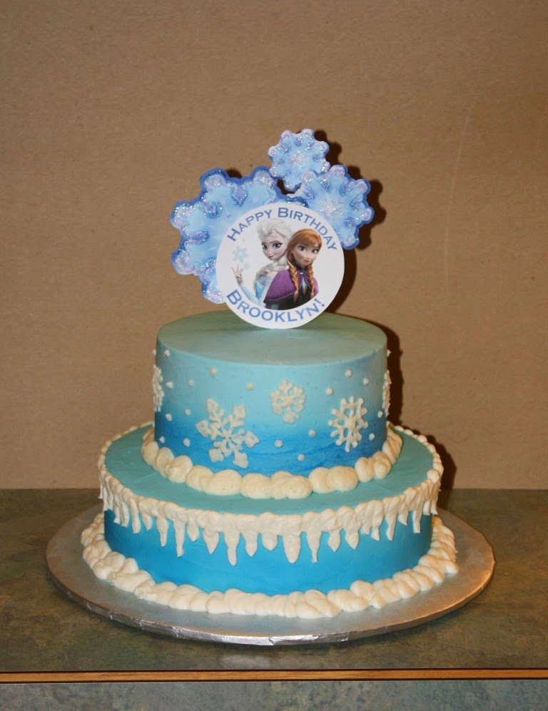 Party Cakes: Frozen 2-Tier Birthday Cake for Brooklyn