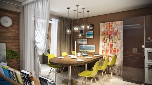 Private small interior design for living room