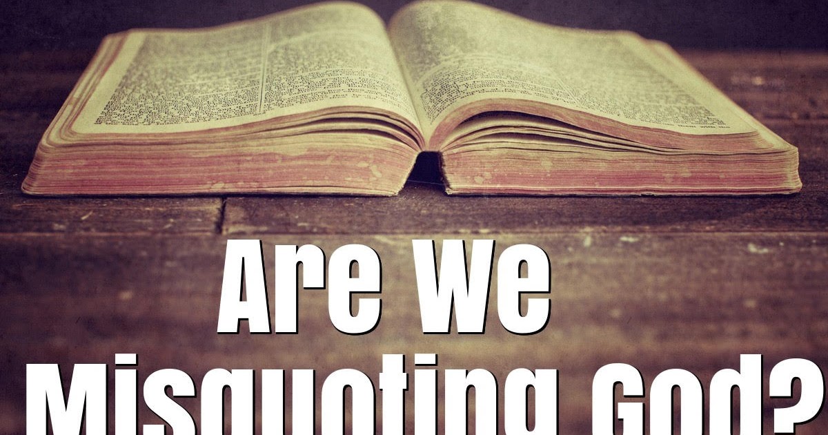 Pure Mormonism: Misquoting God