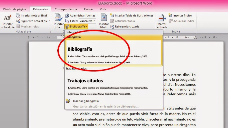 INFORMÁTICA MÉDICA 2015: Bibliografía con estilo Vancouver
