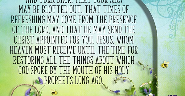 Layout for Today: Repent Therefore