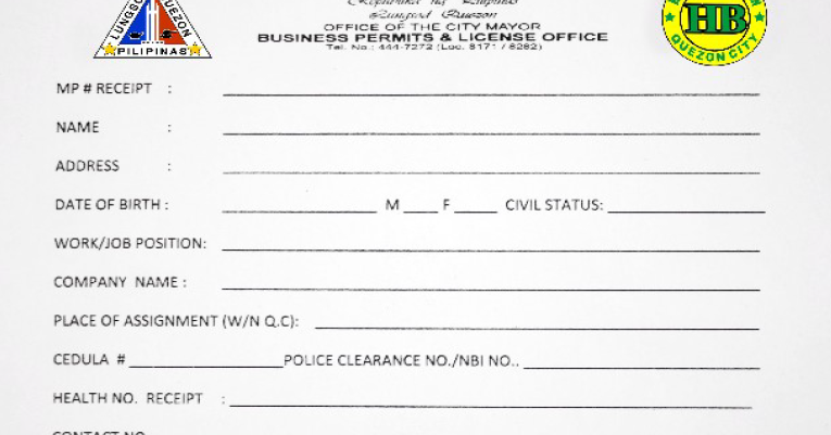 Random Know-Hows: HOW I ACQUIRED MY OCCUPATIONAL PERMIT AT QUEZON CITY HALL