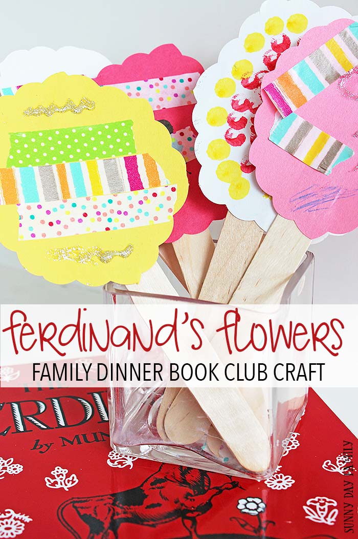 Ferdinand's Flowers: Family Dinner Book Club Craft for The Story of ...