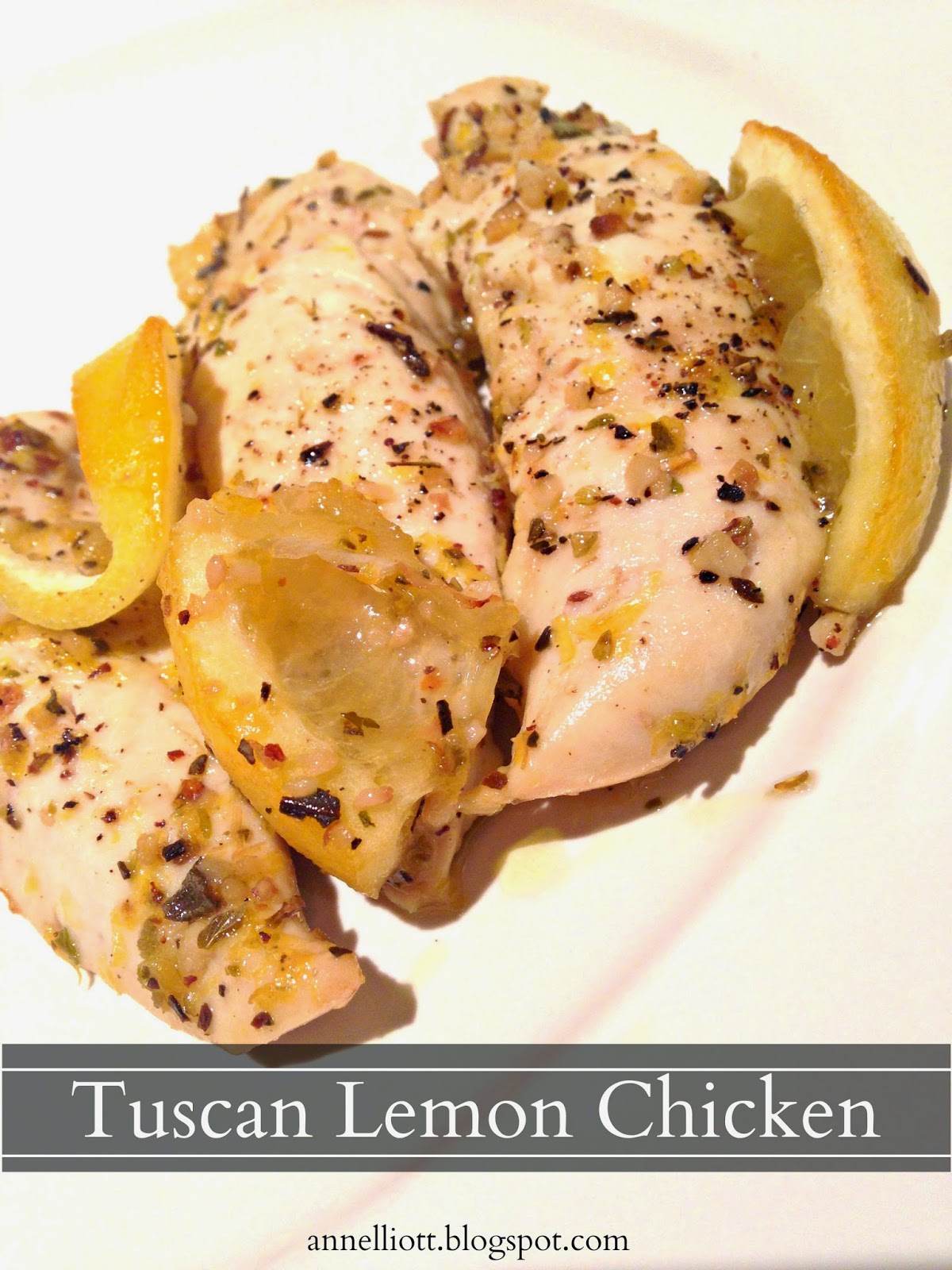 ann elliott: Recipe: Tuscan Lemon Chicken