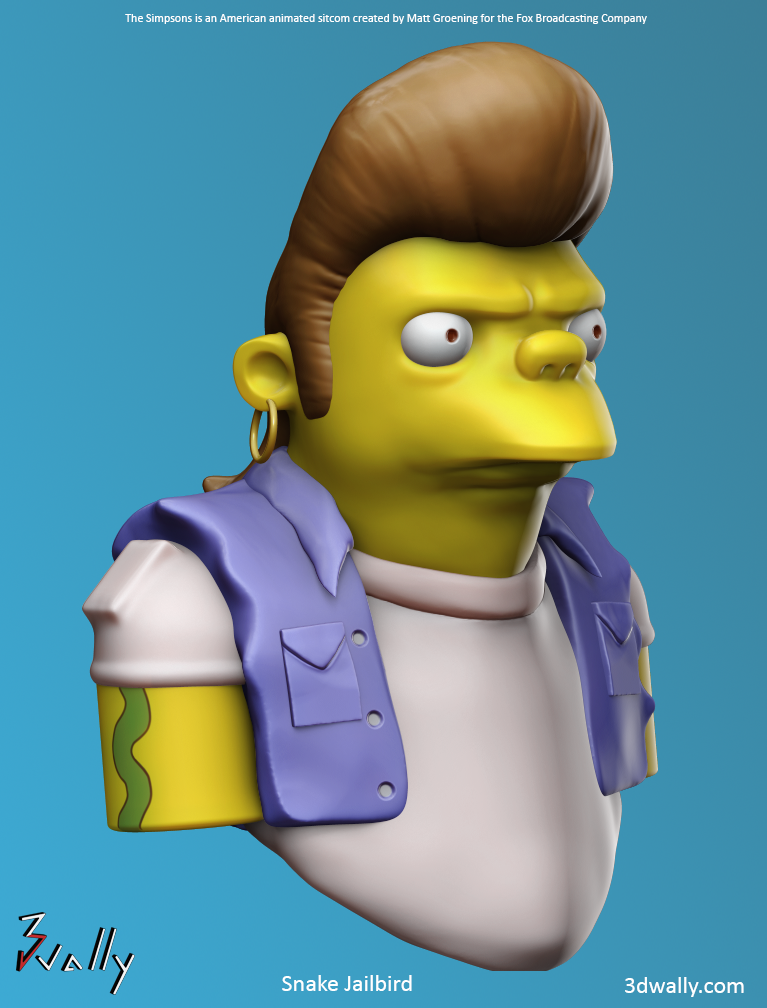 3Dwally: A few characters from the simpsons.