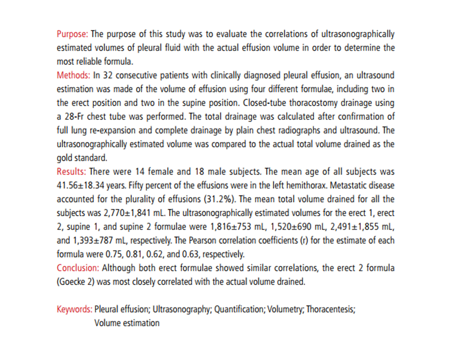 BÀI SOẠN VỀ SIÊU ÂM CHẨN ĐOÁN: CÔNG THỨC GOECKE 2: SIÊU ÂM ĐO THỂ TÍCH ...