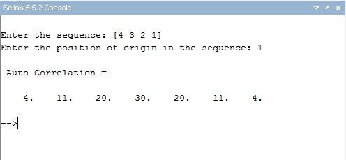 College Is Useless: DSP - Auto Correlation (Scilab Code with Plot)