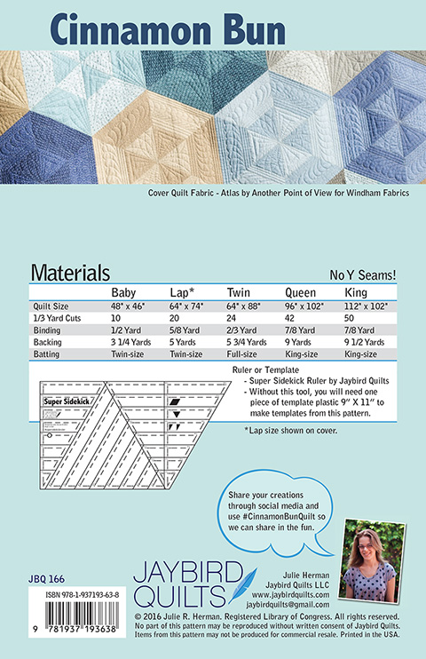 Jaybird Quilts: Introducing Cinnamon Bun!!