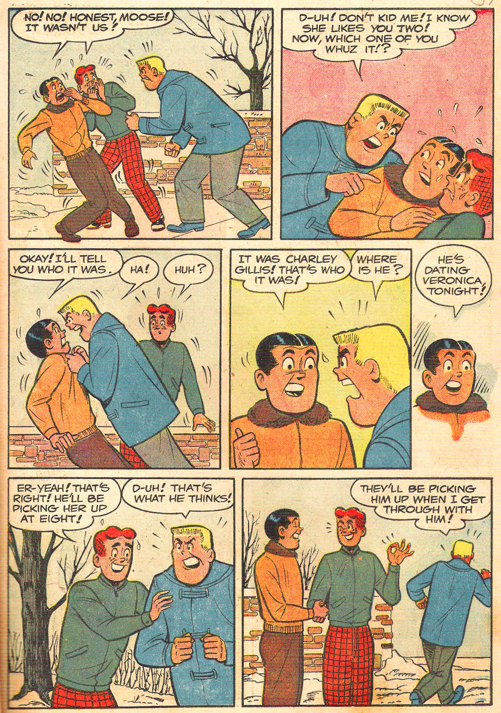 Four-Color Shadows: Archie-Snow Mistake-1959