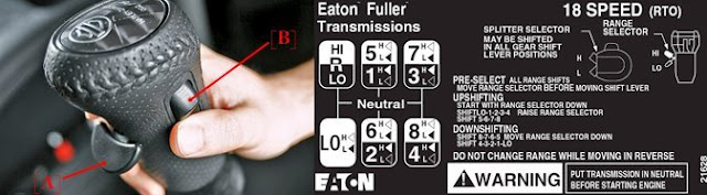 Shifting a 18 Speed Transmission Truck