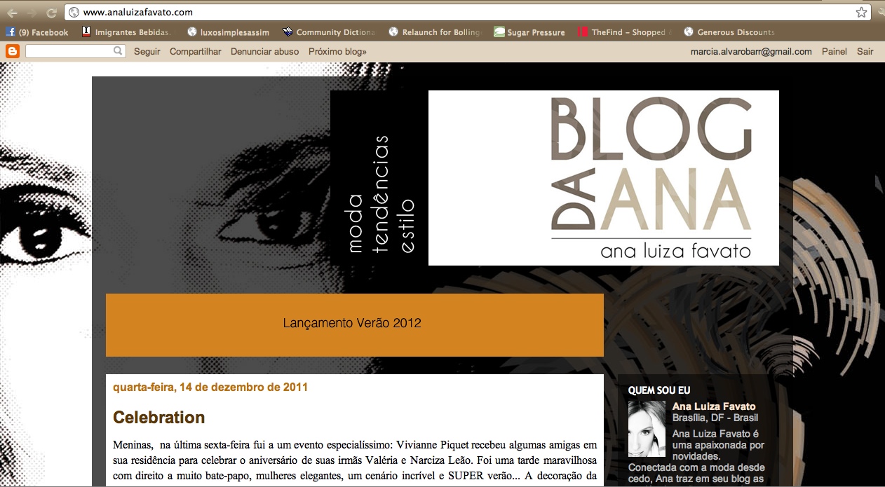 Luxo Simples Assim: O Blog da Ana comemora um ano de sucesso