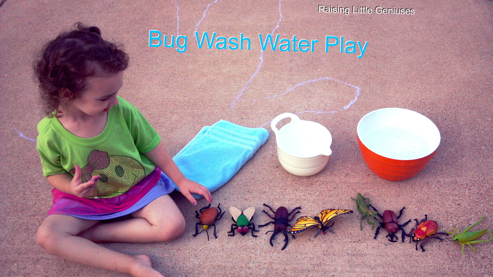 Raising Little Geniuses: Bug Wash Water Play