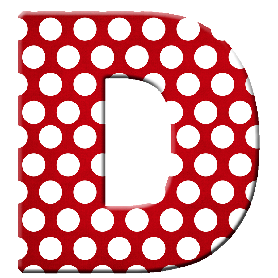 Alfabeto Rojo con Lunares Blancos. - Oh my Alfabetos!