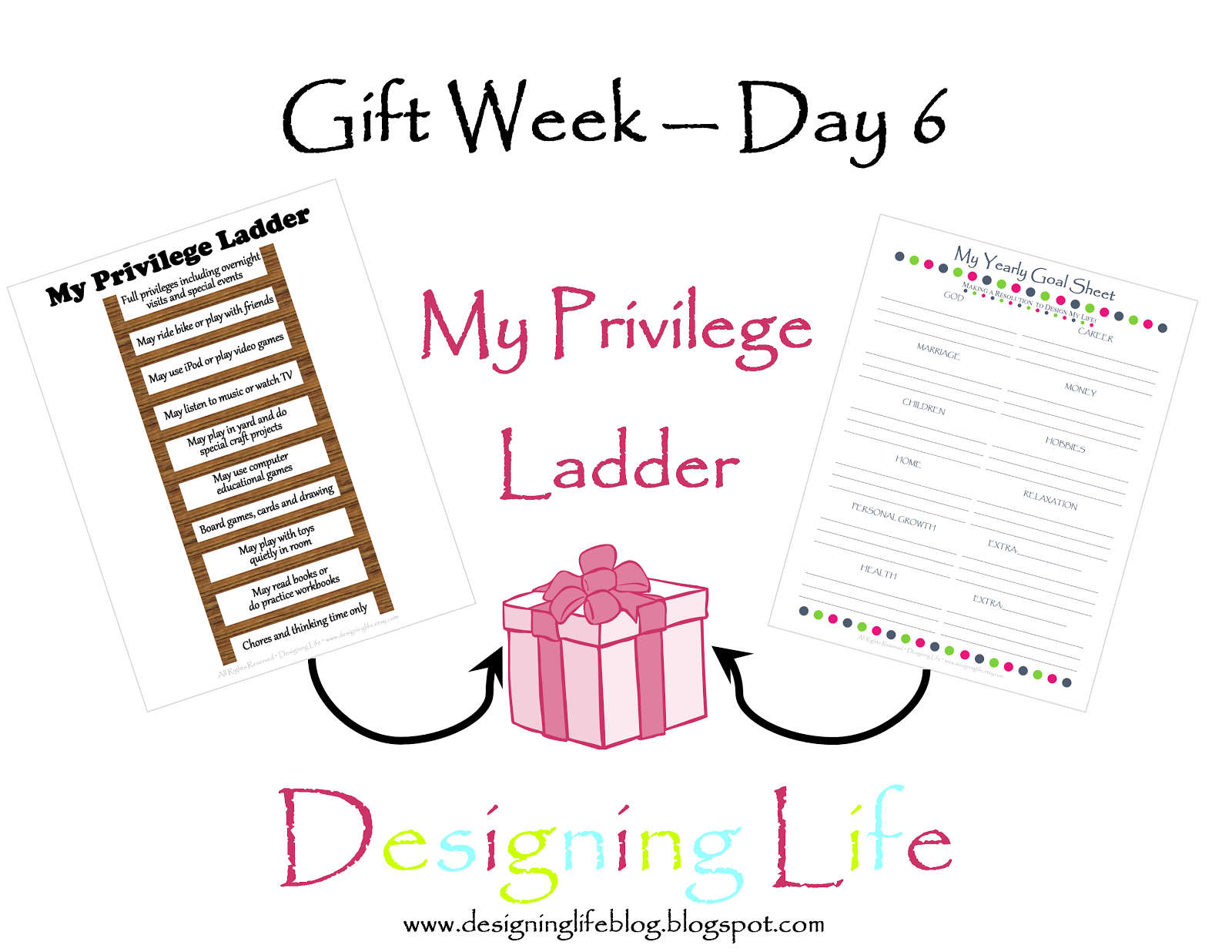 Designing Life: Gift Week Day 6 - Privilege Ladder Printable