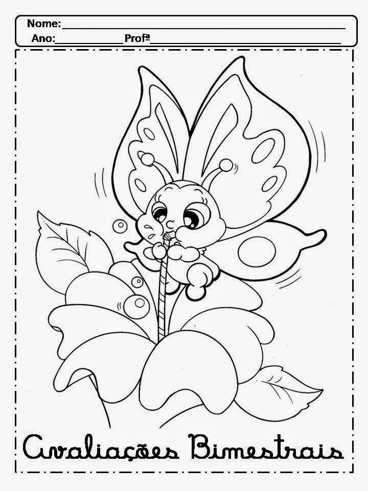 Capas bimestrais de provas | Educação infantil