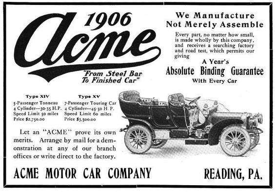 American Auto Emblems: ACME (1)