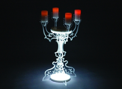 Classic Creations: {Cool Things for Weddings} Chic Acrylic Candelabras