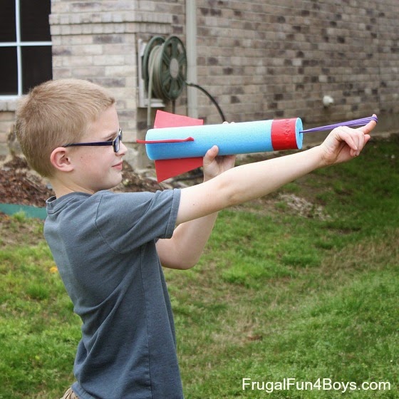 Helping Kids Grow Up: How To Make A Pool Noodle Rocket Flinger