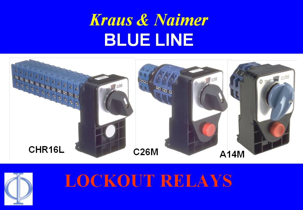 LOCKOUT RELAY (F86) ~ KRAUS & NAIMER