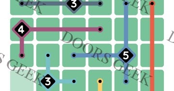 Logic Traces 6x6 Level 14 ~ Doors Geek