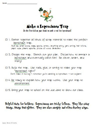 Classroom Freebies Too: Leprechaun Trap Activity and PowerPoint