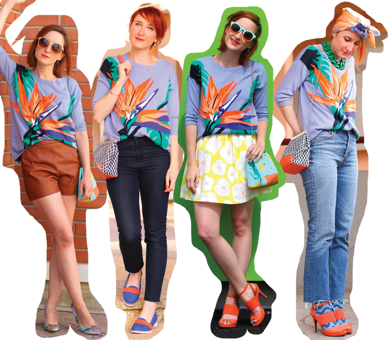 Comment porter le pull imprimé coloré ? — Slanelle Style
