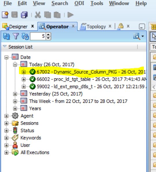 Handling Dynamic Source Column - Using ODI
