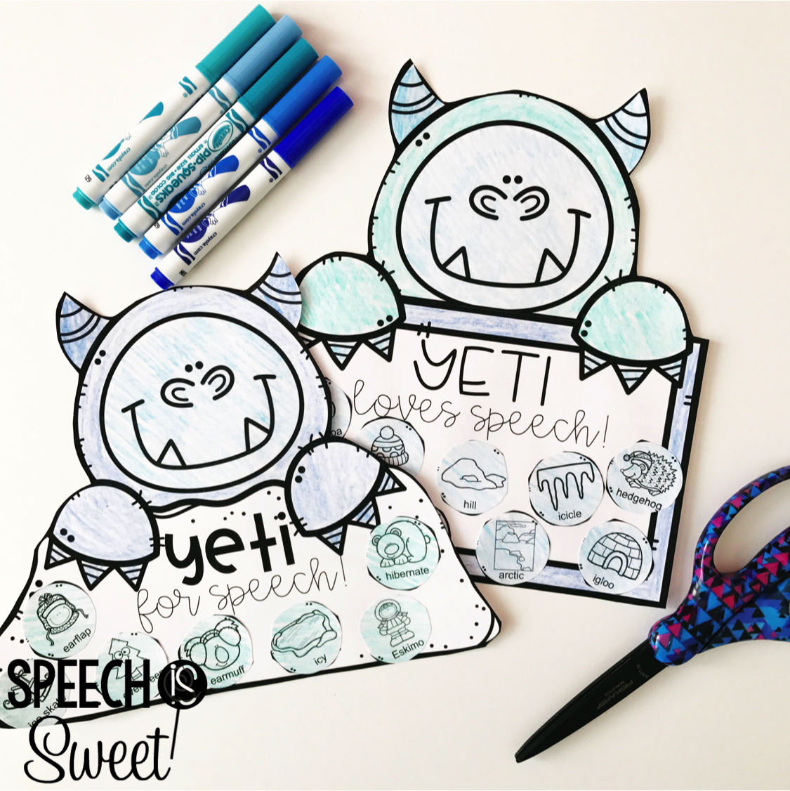 Yeti Theme in Speech Therapy! - Speech is Sweet