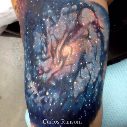 Amazing Cosmic Tattoos By Carlos Ransom : Noda Luka
