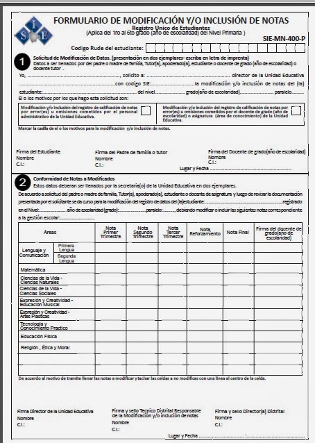 SITIO DE PROFESORES BOLIVIA: FORMULARIOS 2014