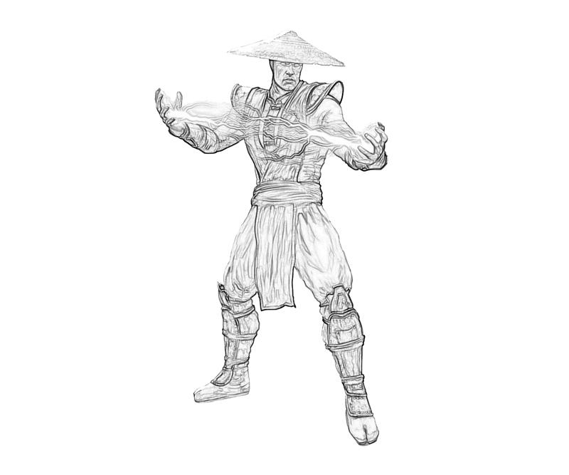 Mortal Kombat Reiden Coloring Pages - Free Coloring Pages