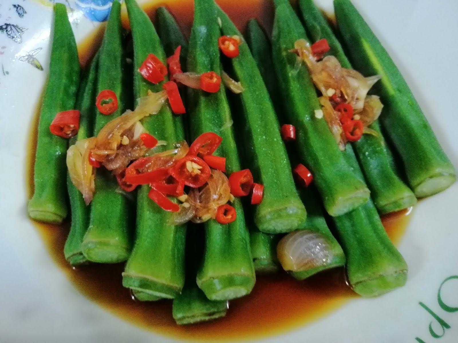 Enak Rasa Dari Dapur Kim: Steamed Ladies Finger