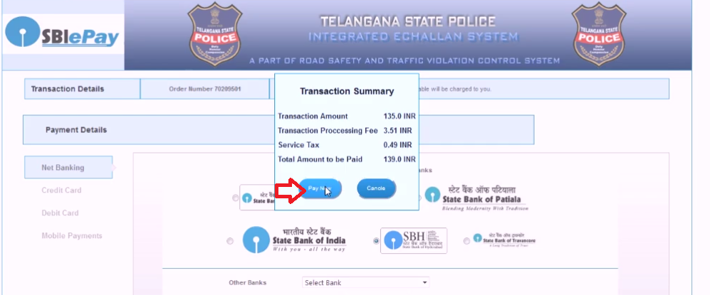 Hyderabad Traffic e challan | Status and Pay Traffic E-Challan Online ...