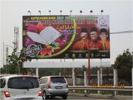Contoh Spanduk MTQ Nasional 2014 di Batam