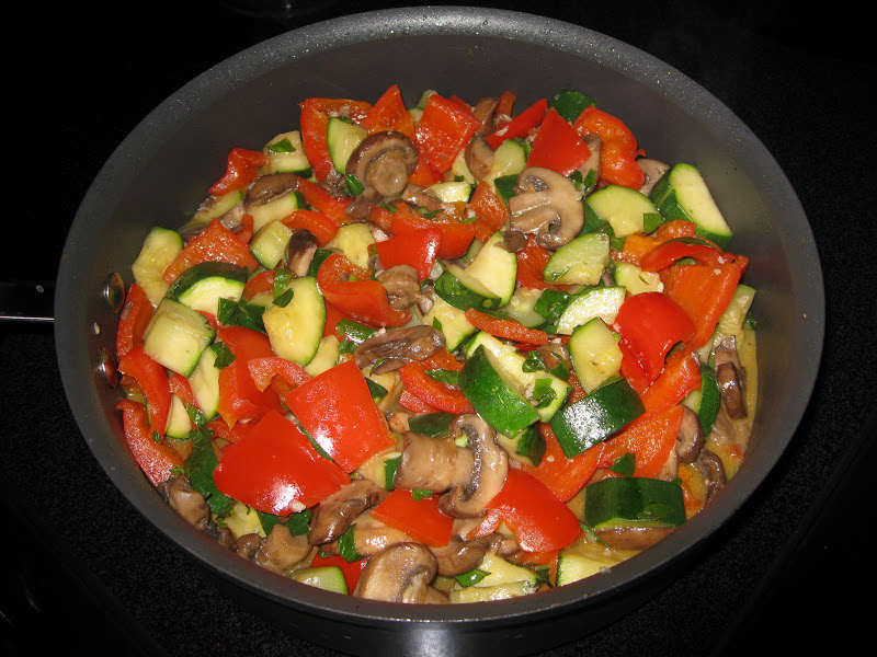 Don't Forget to Add the Love: Mushroom, Red Pepper and Zucchini mix