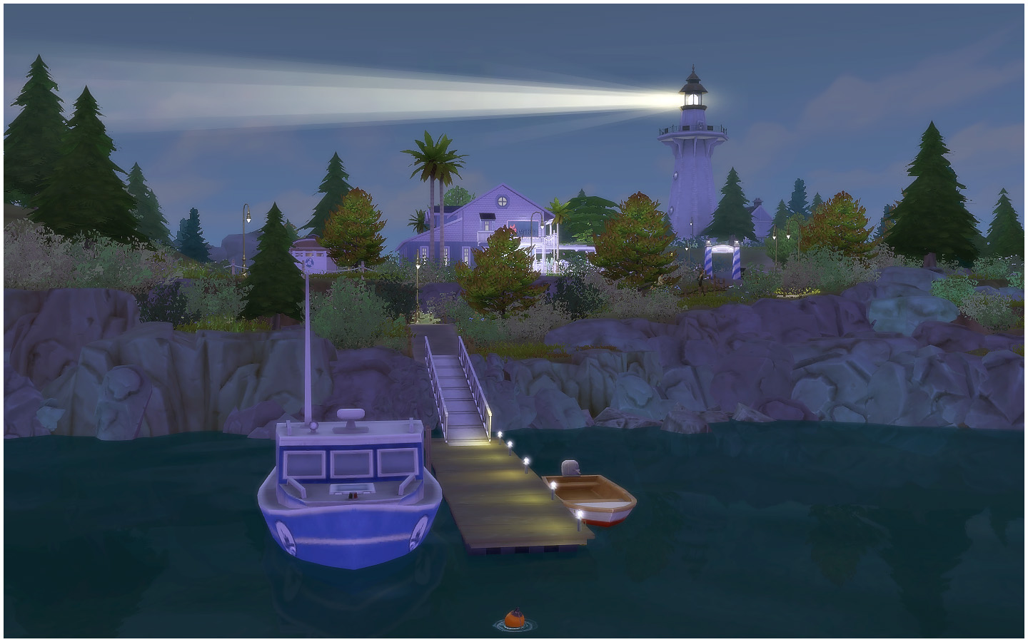 Island Lighthouse - Nightclub - The Sims 4 - Via Sims