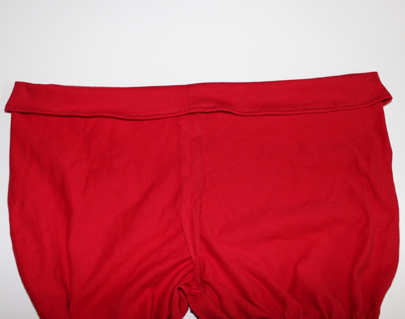 fold the top of bloomers