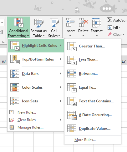 Highlight Cells Rules, Salah Satu Fitur Conditional Formatting pada ...