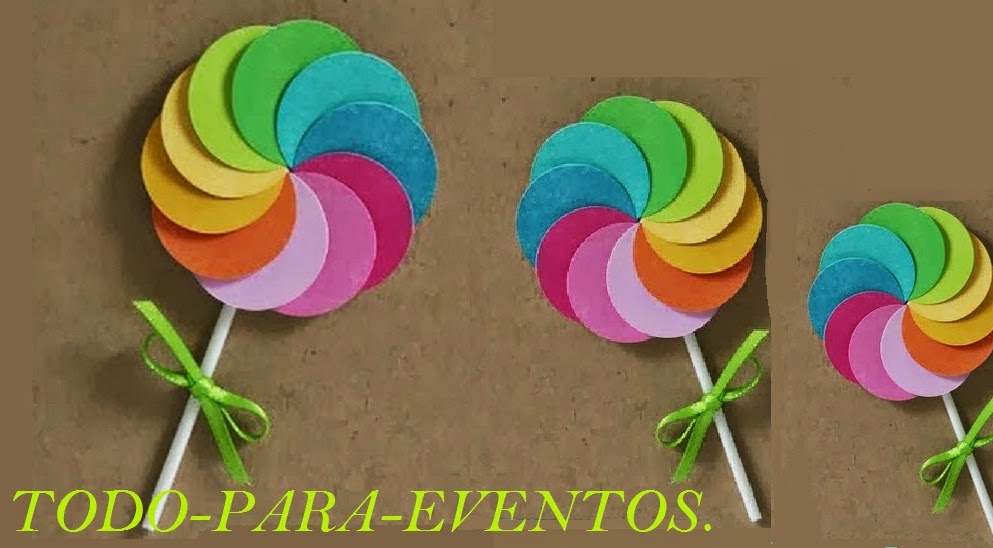 Todo Para Eventos Paletas De Papel 8428
