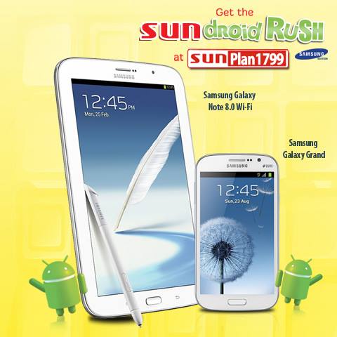 Sundroid Rush: Samsung Galaxy Note 8.0 on Sun Cellular Plan 1799 paired ...