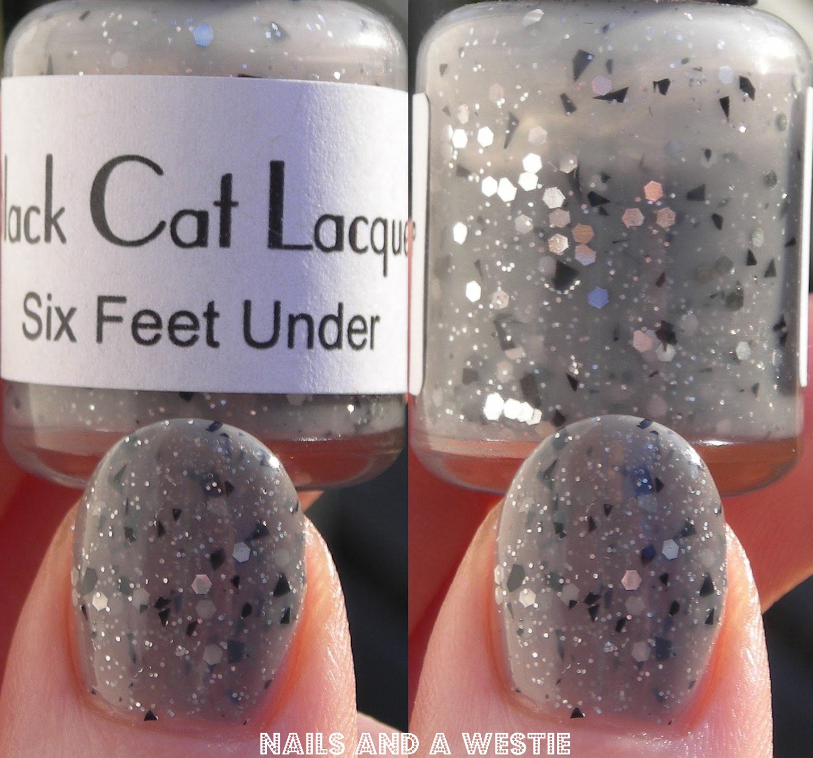 Nails and a Westie: Black Cat Lacquer - Six Feet Under