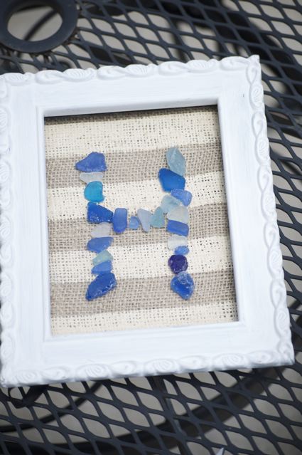 Social Salutations: Sea Glass Monogram Tutorial