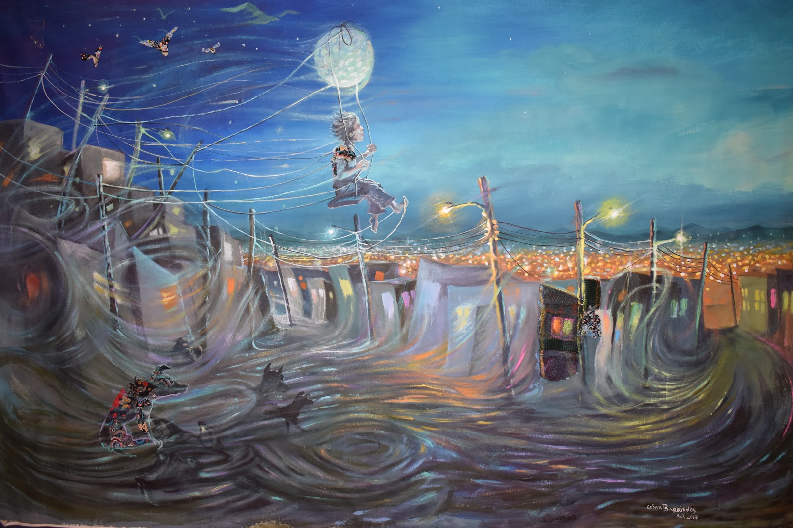 Pinturas de barrio de Cesar Barrientos: 2017