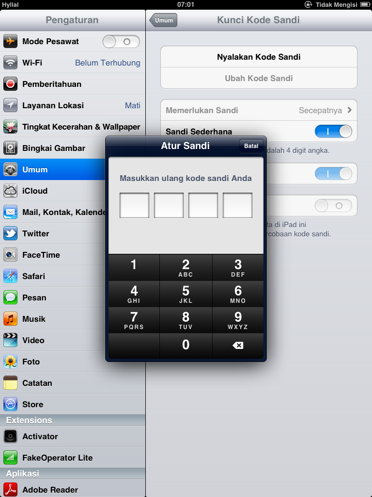 Cara Setting PassCode di iPad, iPhone,iPod - Tech Public