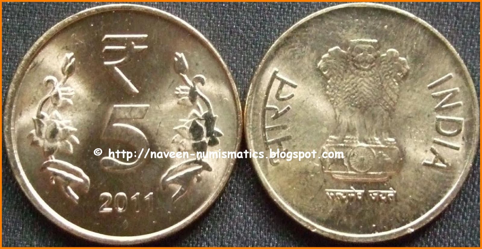 Republic India coin collection: 5 Rupee Collection