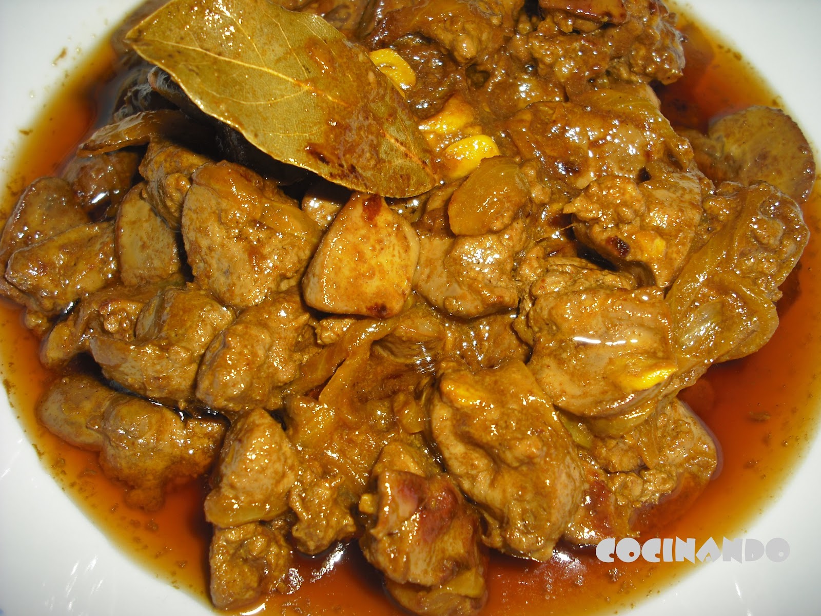 COCINANDO CON TOÑI: Menudillo de pollo